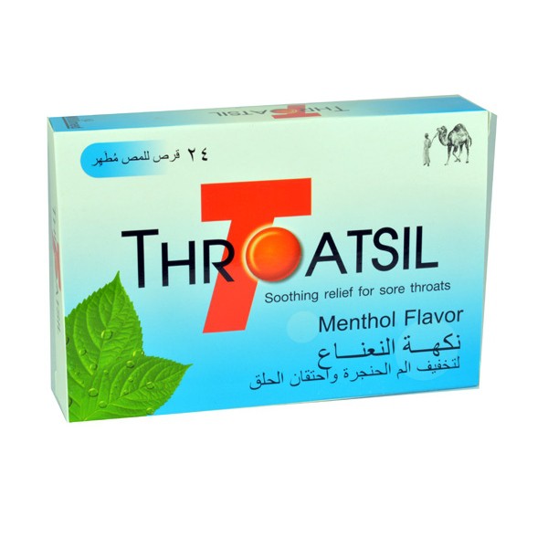 THROATSIL MENTHOL 24's | Soothing Relief for Sore Throats