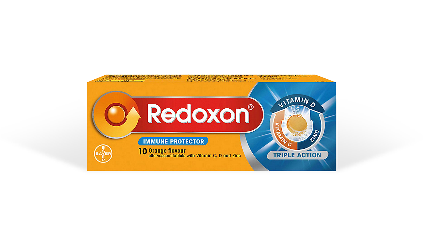 Redoxon Triple Action Effervescent Orange Tablet 10's | Health ...